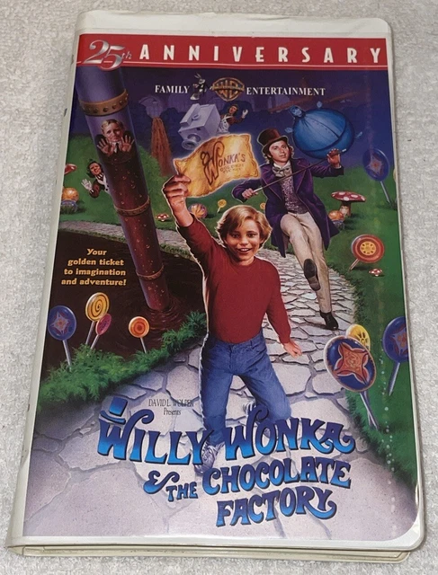 WILLY WONKA AND the Chocolate Factory (VHS, 1971) 25th Anniversary £8. ...