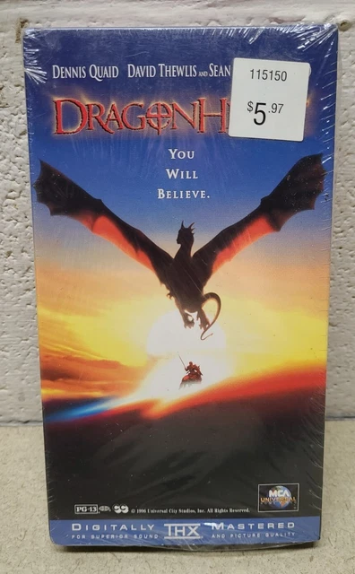 DRAGONHEART (VHS, 1997) Sean Connery, Dennis Quaid, David Thewlis ...