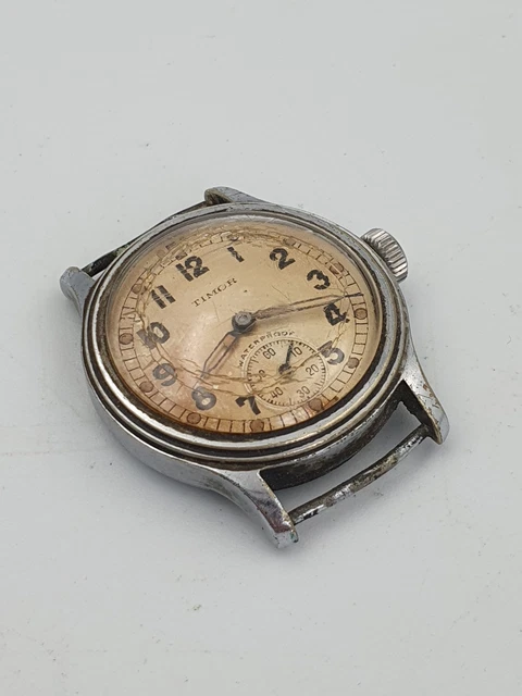 WW2 TIMOR BRITISH Military ATP Watch Vintage Working Manual Wind £16.00 ...
