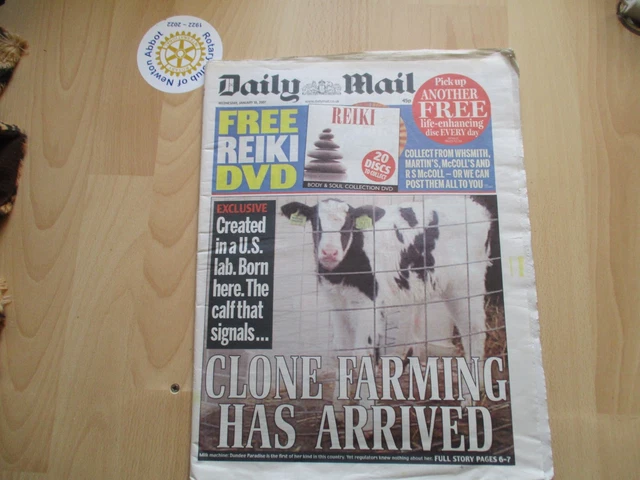 JANUARY 10TH 20027, DAILY MAIL, Warren Blackwell, Colin Stagg, Eddie ...