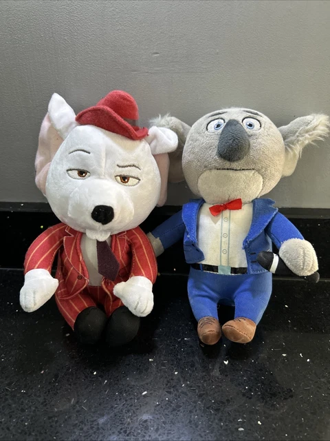 TY BUSTER MOON Koala / Mike Mouse Sing 2 Movie Soft Toy Plush Movie ...