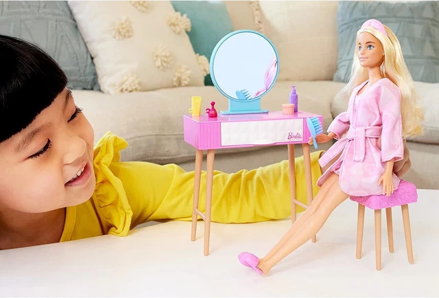 BARBIE MAISON POUPÉE Edition Rose Avec Chambre De Set Complet Mattel ...
