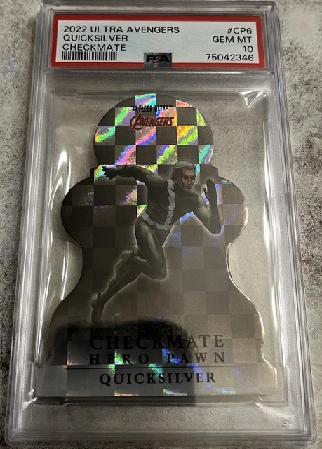 MARVEL FLEER ULTRA Avengers 2022 QUICKSILVER Checkmate PSA 10 Pop 1 ...