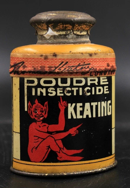 ANCIENNE TRES RARE Boîte Tôle Lithographiée Insecticide Keating - Petit ...