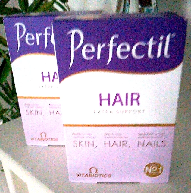 2X60 BOX PERFECTIL Hair Extra Support Tablets Advanced Hair Skin Nails ...