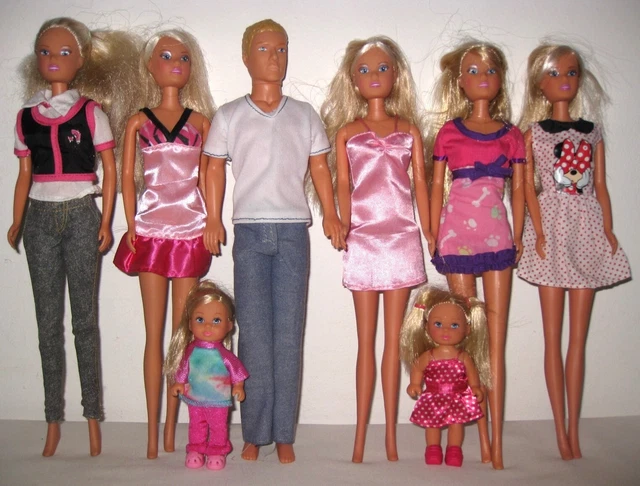 SIMBA STEFFI LOVE plus boyfriend Kevin & toddler dolls bundle £12.95 ...