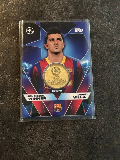 TOPPS MATCH ATTAX 2025/26 2026 David Villa - FC Barcelona UCL Medal ...