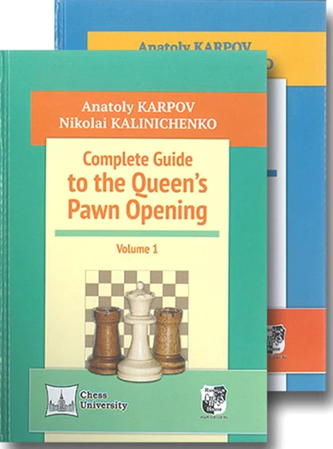 GUIDE COMPLET DE l'ouverture du pion de la reine. Lot de 2 livres. Par Karpov &... NEUF ÉCHECS ...