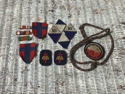 WW1, WWII ASSORTMENT Of British Military Cloth Badges ,Medal Bars A ...
