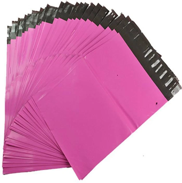 PINK POSTAL MAILING Bags Postage Coloured Plastic Packaging Shipping ...