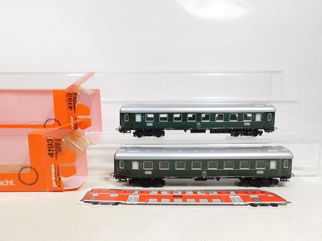 PRIMEX MÄRKLIN H0 AC 4193 Sheet Metal D-Train 2x 2. Class Büe DB Sg ...