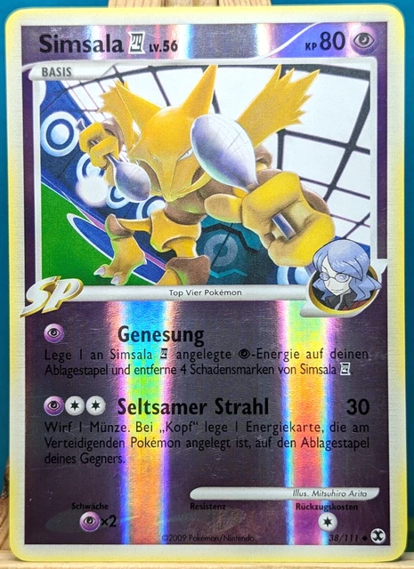 POKEMON - AUFSTIEG der Rivalen - Simsala Lv. 56 - 38/111 - REVERSE HOLO -deutsch EUR 14,95 ...