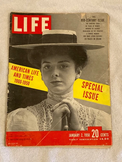 LIFE MAGAZINE JANUARY 2, 1950 - The Golden Years Before the Wars £11.54 ...