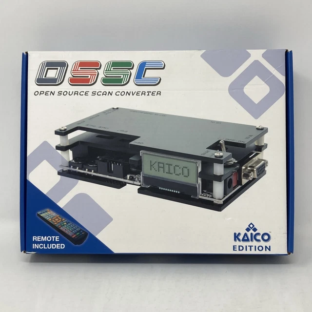 OSSC OPEN SOURCE Scan Converter Kaico Edition Scart/RGB to HDMI In Box ...