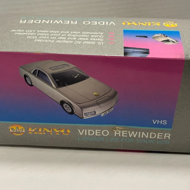 KINYO VHS VIDEO Rewinder, Silver Car - AW600A £22.99 - PicClick UK