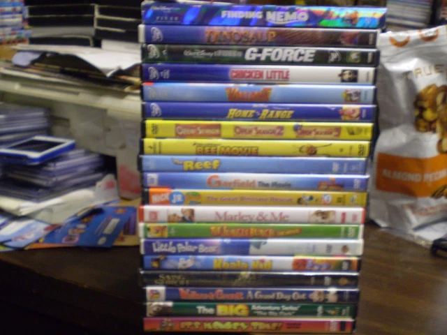 (21) CHILDREN'S ANIMAL DVD Lot: (6) Disney Finding Nemo Dinosaur ...