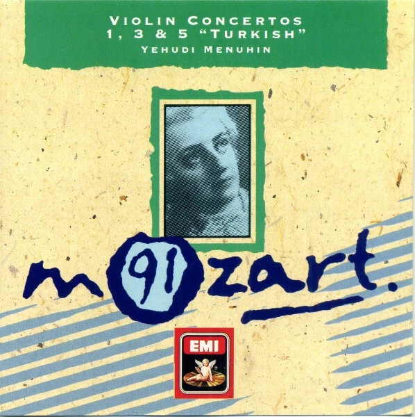 WOLFGANG AMADEUS MOZART - Yehudi Menuhin Violin Concertos 1 3 & 5 ''Turkish'' - EUR 9,99 ...