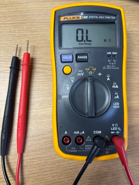 FLUKE 18B AC/DC Spannung Strom Digital Multimeter Auto/Manual Range LED ...