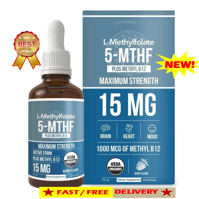 L-METHYL FOLATE 5-MTHF Drops 30 mL - Liquid Vitamins Folate ...