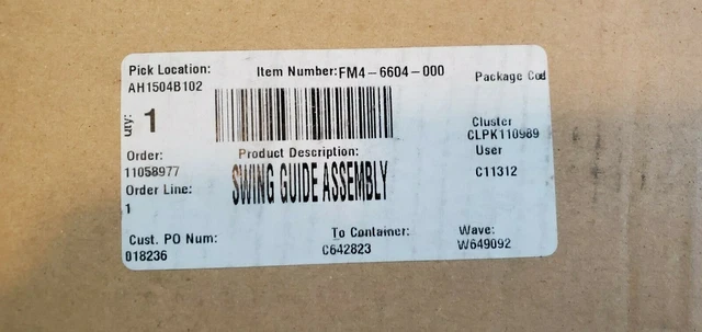GENUINE OEM CANON FM4-6604-000 (FM46604000) Swing Guide Assembly DS02 ...