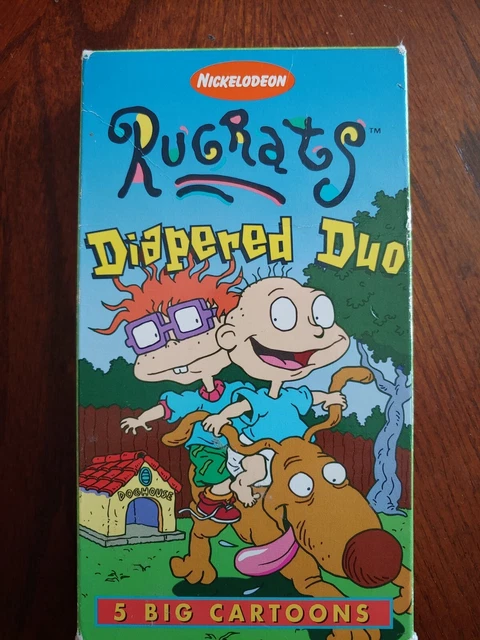 NICKELODEON'S RUGRATS DIAPERED Duo: 5 Big Cartoons VHS Free Shipping ...