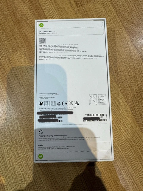 APPLE IPHONE 17 Pro Max Deep Blue 256gb £924.70 - PicClick UK