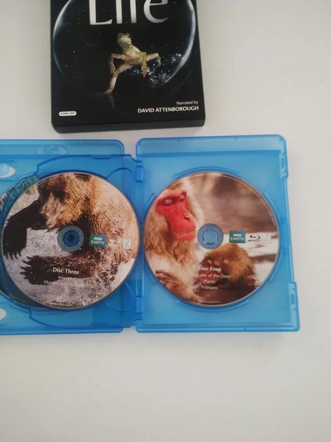LIFE - NARRATED by David Attenborough (BBC Earth) 4 Blu-Ray Set - w ...