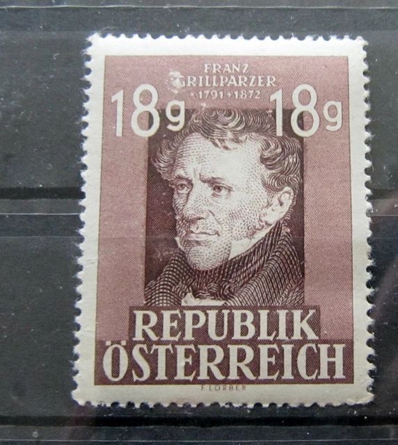 ÖSTERREICH 1947 MI. 802 Franz Grillparzer Dichter Poet Postfrisch EUR 1,95 - PicClick DE