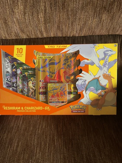 POKÉMON RESHIRAM & Charizard GX Premium Collection Box 10 Packs ...