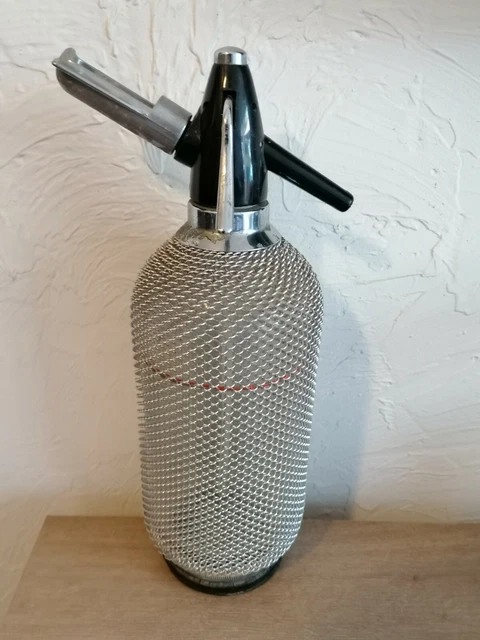 SIPHON ANCIEN EAU De Seltz Cannage Metalique Syphon Bar Bistrot Hauteur ...