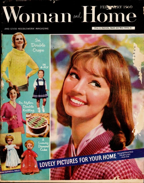 WOMAN AND HOME Magazine (UK) - February 1960 - Vintage 1960s British ...