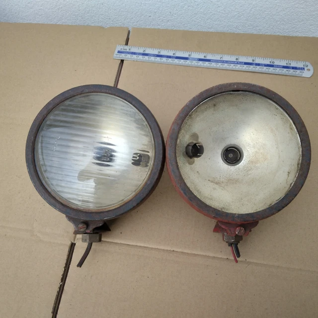 ORIGINAL BUTLERS VINTAGE Tractor Headlights, Suit Massey Ferguson £30. ...