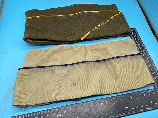 ORIGINAL PAIR OF US Army WW2 Era Side Caps £20.00 - PicClick UK