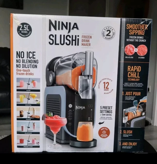 NINJA SLUSHI FROZEN Drink Maker, FS301UK Drink & Slushie Machine, FAST ...