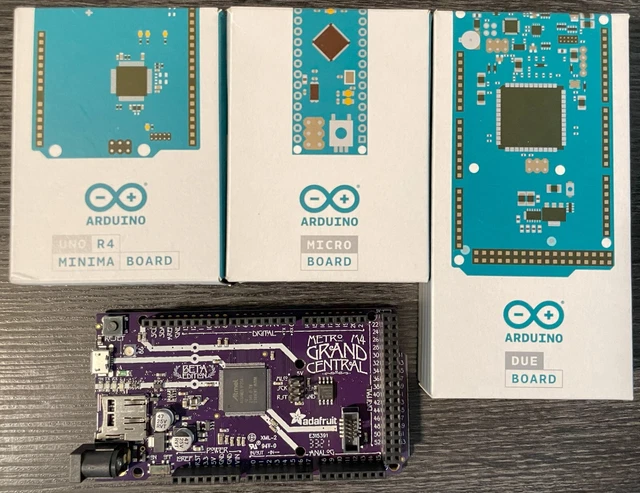 ARDUINO UNO R4 Minima, Arduino Micro, Due, Adafruit Grand Central M4 ...