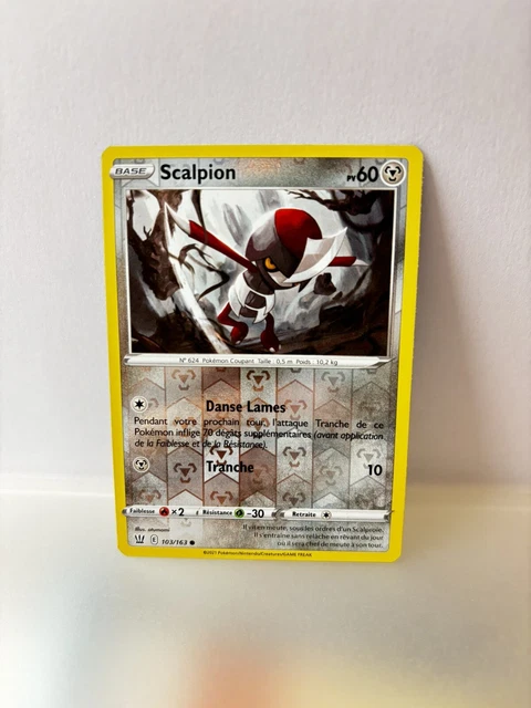 CARTE POKEMON SCALPION 103/163 REVERSE EB05 Styles De Combat FR NEUF ...