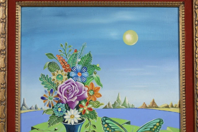 GEORGES SPIRO (1909-1984) Large Signed French Surrealist Oil - Still ...
