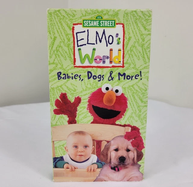 ELMO'S WORLD VHS Video Tape NEW SEALED Babies, Dogs and More Sesame ...