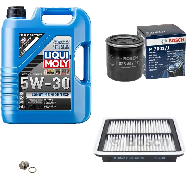 BOSCH INSPECTION SET 5L Liqui Moly Longtime High Tech 5W-30 Pour Subaru ...