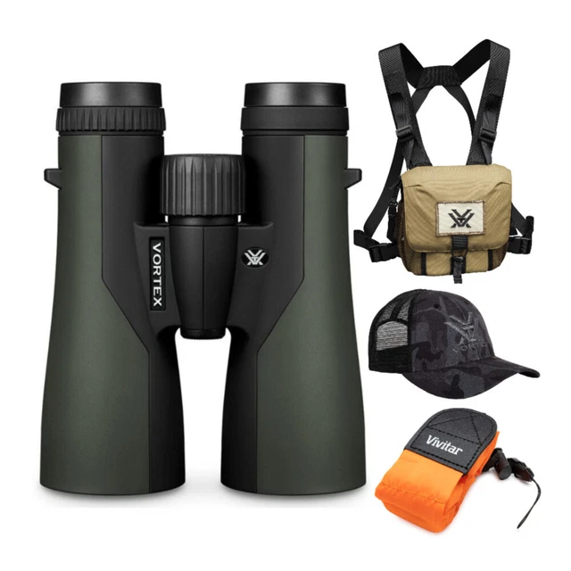 VORTEX 12X50 CROSSFIRE HD Roof Prism Binoculars w/Floating Strap ...