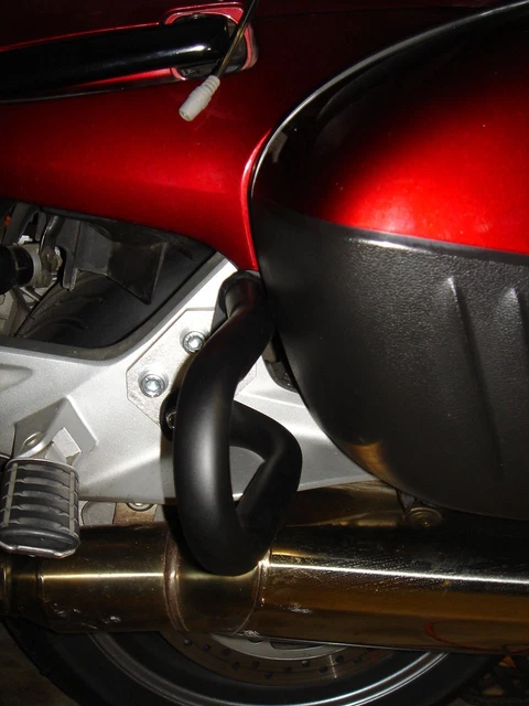 HONDA ST1300 MOTORCYCLE Crash Bars Saddlebag Guards Flat Black All ...