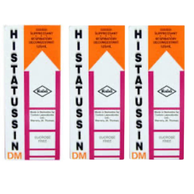 HISTATUSSIN DM LIQUID Cough Suppressant Respiratory Decongestant (125ml ...