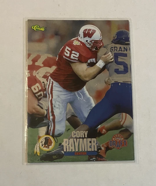 1995 CLASSIC NFL Rookies argent Cory Raymer #77 RC Washington Redskins ...