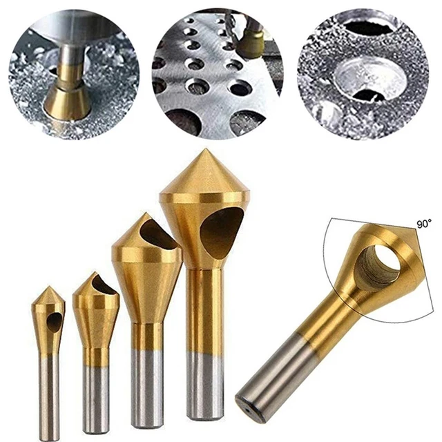 GOLD COLOR COUNTERSINK Deburring Tool with Plated Chamfer Bit $13.07 ...