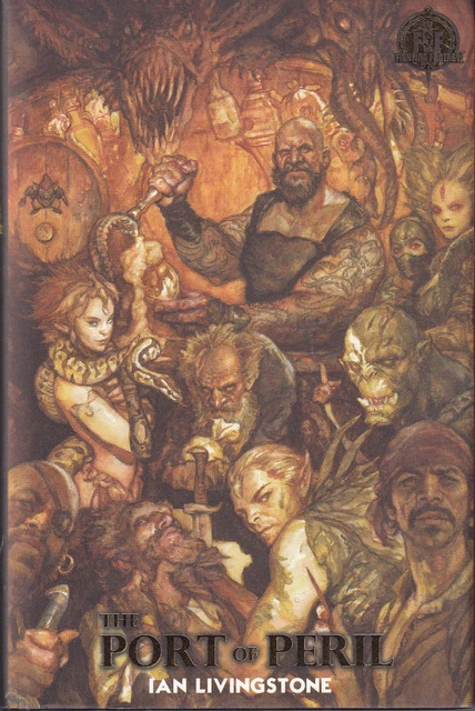 DOUBLE SIGNATURE FIGHTING fantasy port of peril collector hardback EUR ...