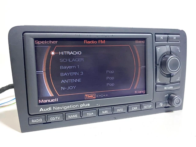 AUDI A3 8P MONITOR SCREEN MULTIMEDIA NAVIGATION PLUS DVD RNS-E CODE ...