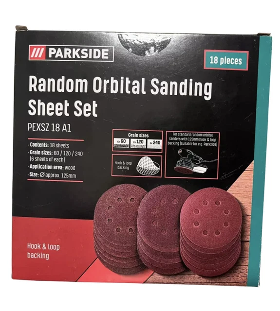 PARKSIDE RANDOM ORBITAL Sheet Set For Parkside Multi Sander PMFS200 A1 ...