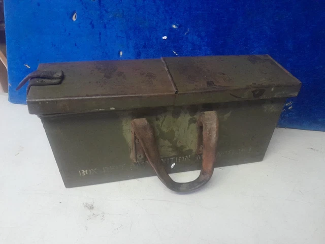 WW2 VICKERS MACHINE Gun Ammunition Box Dated 1945 $55.00 - PicClick AU