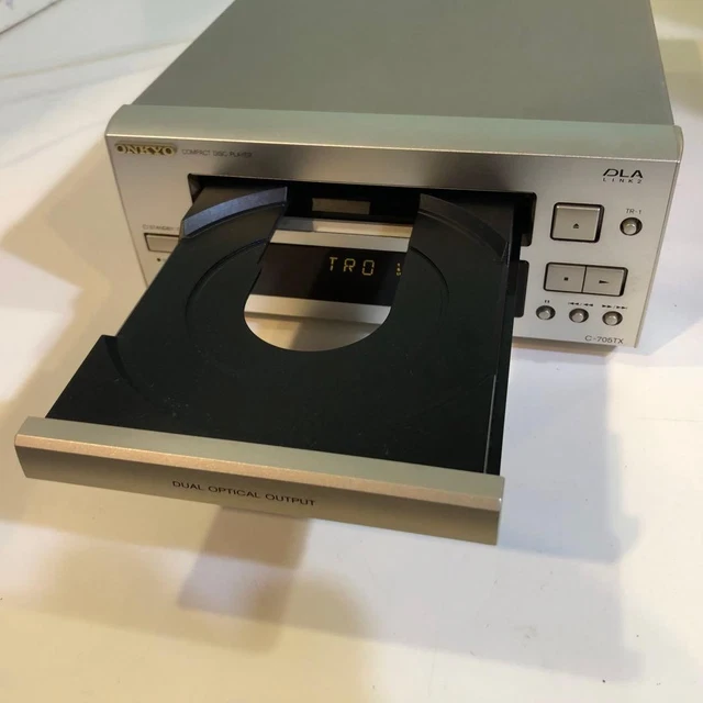 ONKYO C-705X CD Player Audio Stereo Silver DLA Link Compatible AC 100V ...