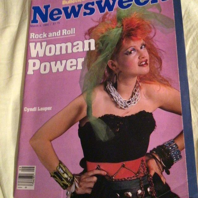 NEWSWEEK MAGAZINE MARCH 4 1985 Cyndi Lauper Rock and Roll Woman Power ...